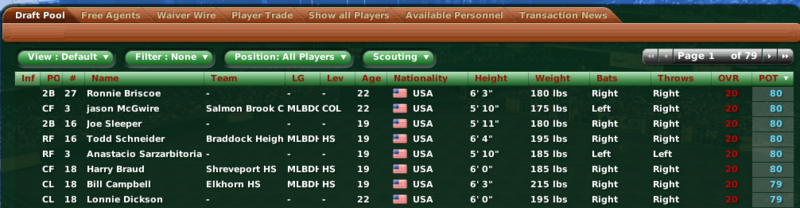 Two different draft pools? - OOTP Developments Forums